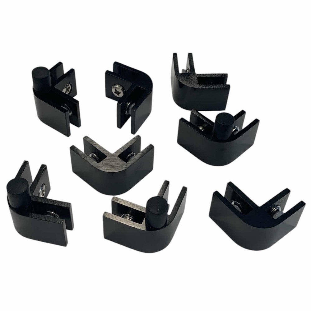 Wind Guard Corner Glass Connector Kit (Black - 8 pcs) – Celestial Fire ...